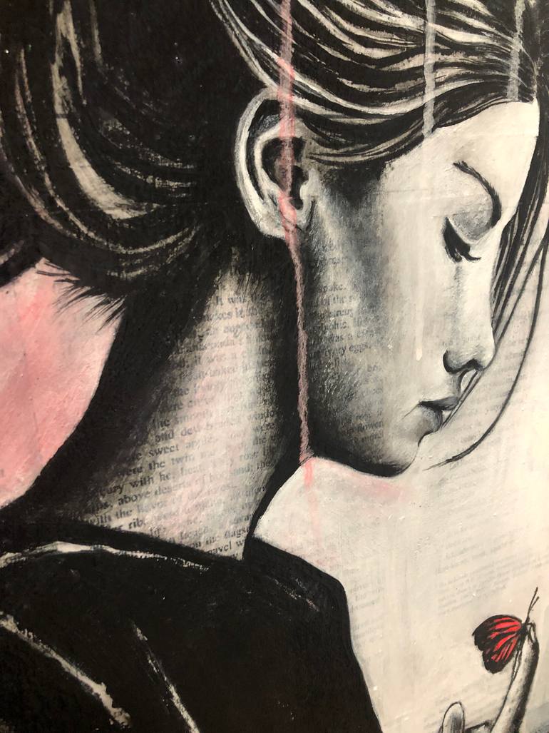 Portrait of Cara Painting by Ally Toye | Saatchi Art