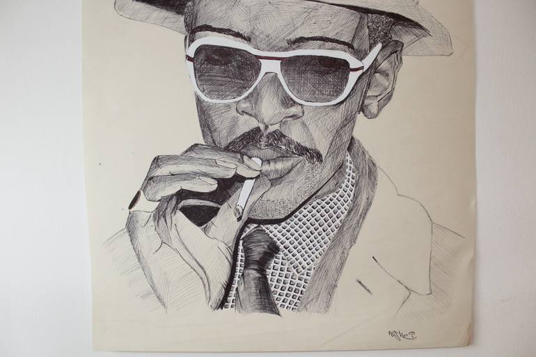 Fab 5 Freddy Drawing by Nushei Nushei | Saatchi Art