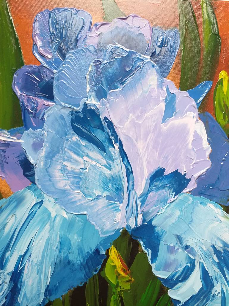 Blue Reflection. Painting by Zinaida Vysota Dacenko | Saatchi Art