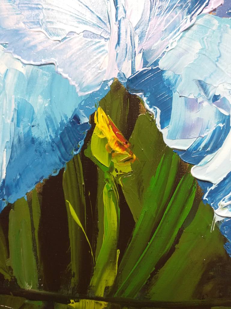 Blue Reflection. Painting by Zinaida Vysota Dacenko | Saatchi Art