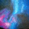 Galaxy Stars Above Painting by Peter Saeed | Saatchi Art