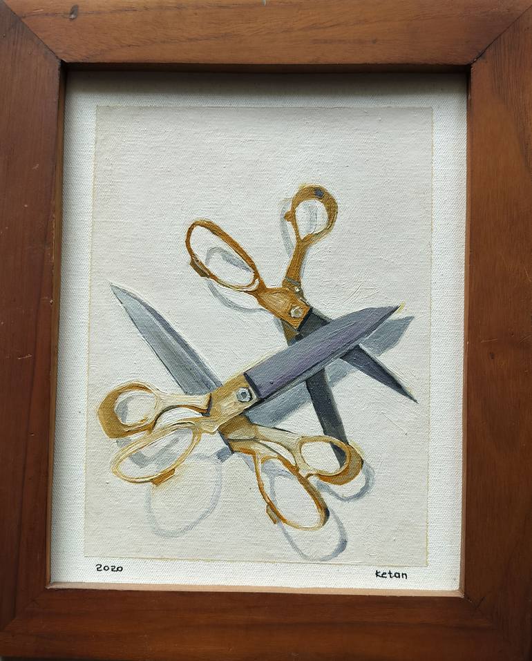 Scissors Painting by Ketan Shah | Saatchi Art