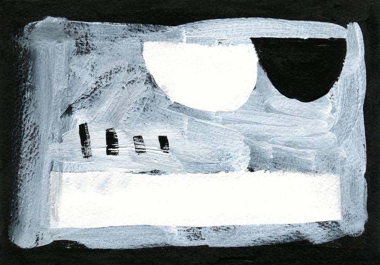 Half Moon Shadow Painting by Shina Choi | Saatchi Art