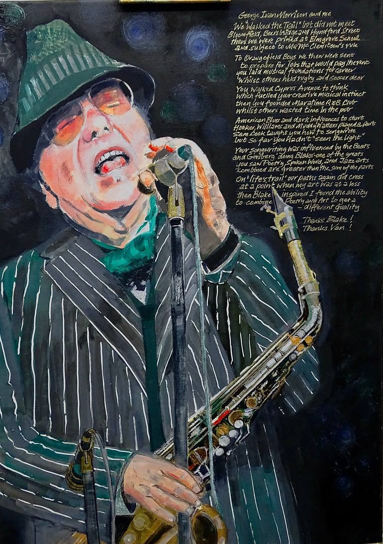 George Ivan Morrison and me Painting by Noel Tweedie | Saatchi Art