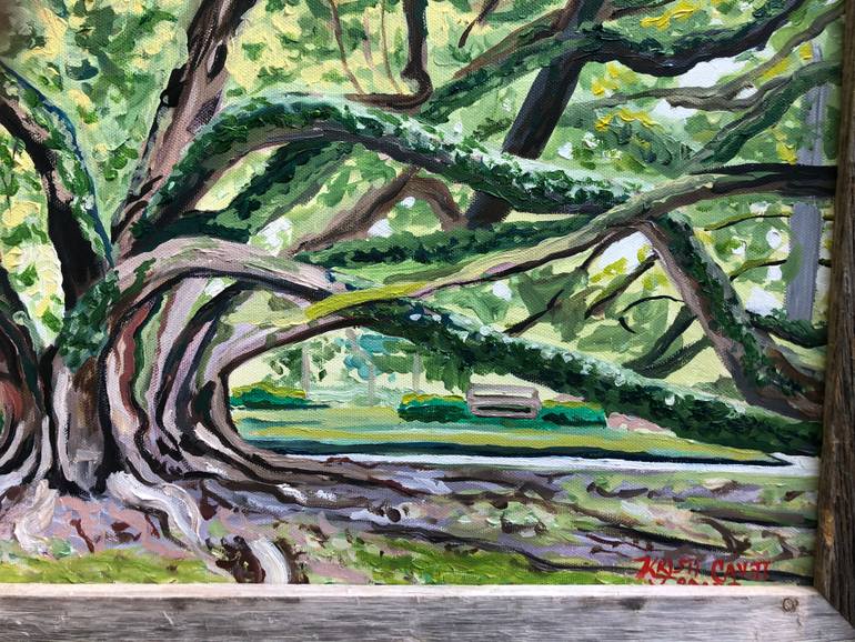 Seven Sisters Oak Painting by Kristi Cavett Jones | Saatchi Art