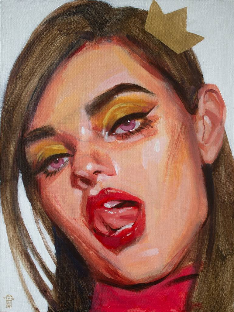 Shameless queen Painting by Anna Tivik | Saatchi Art