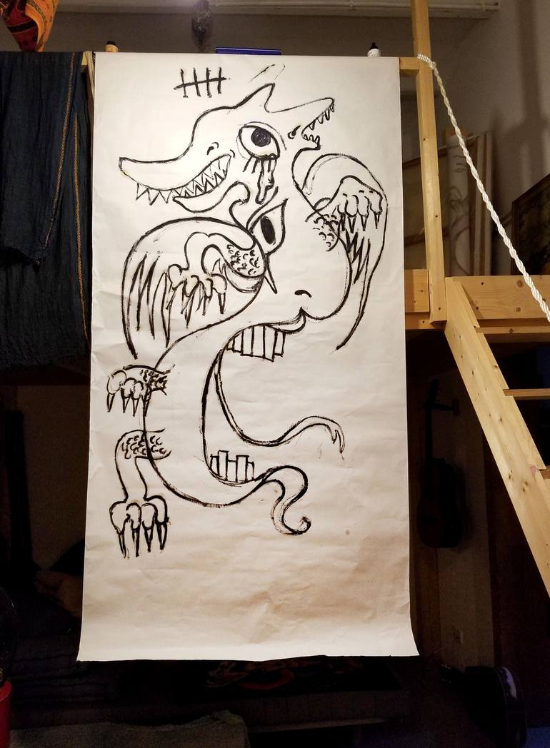 Monster Drawing by yukwa yu | Saatchi Art