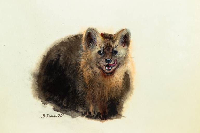 Wild sable Painting by Viktoria Gaman | Saatchi Art