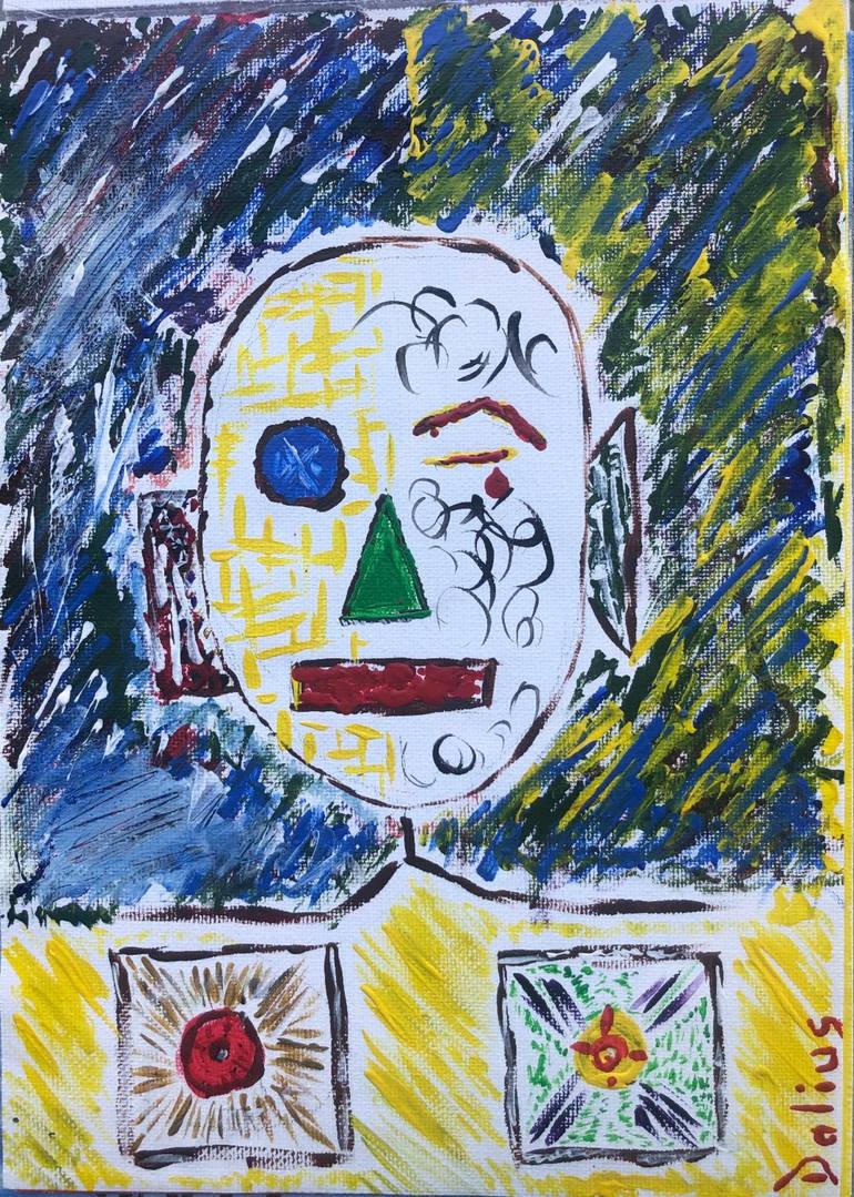 The modern human Painting by Darius Radu | Saatchi Art