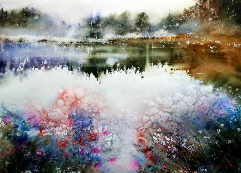 Ode to Sikkim Painting by Nidhi Bhatia | Saatchi Art