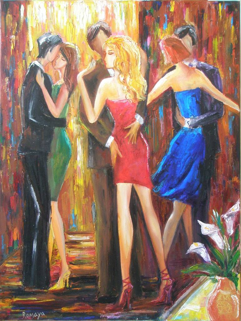Abstract Paintings Of People Dancing
