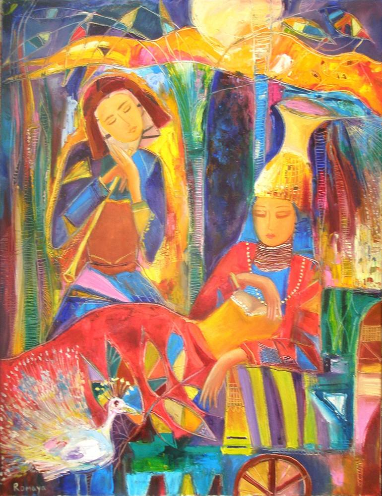 oriental tale Painting by Romaya Puchman | Saatchi Art