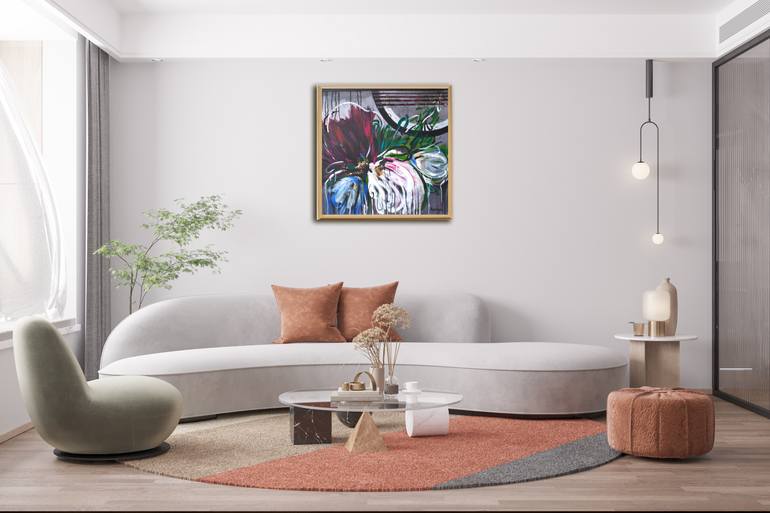 Song of flowers Floral expression abstraction Painting by Romaya ...