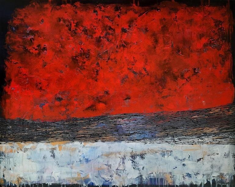 Red Planet Painting by Romaya Puchman | Saatchi Art