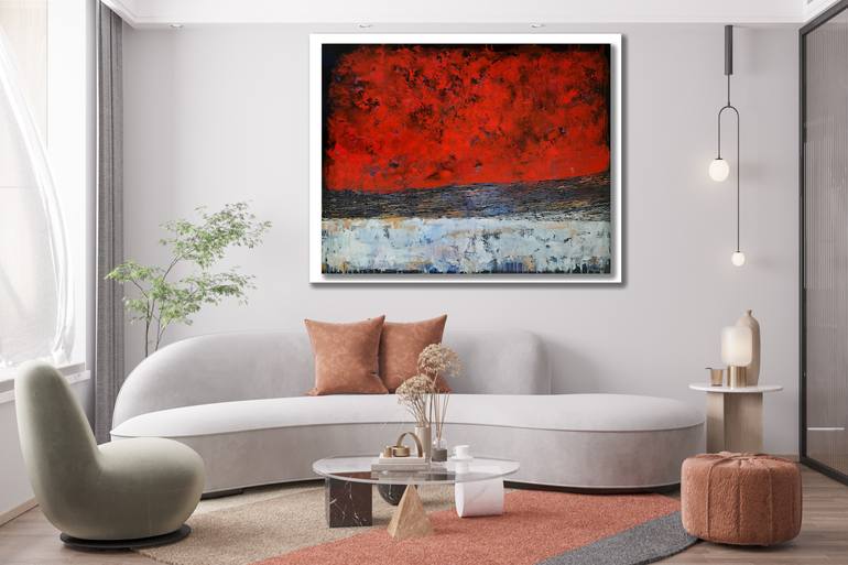 Red Planet Painting by Romaya Puchman | Saatchi Art