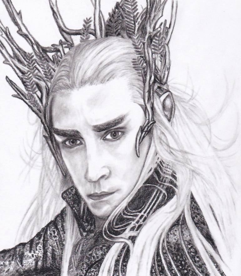 Thranduil Drawing by June Chevanintakul | Saatchi Art