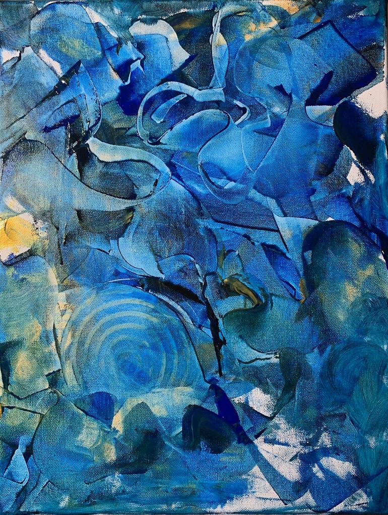 Flowy Boundaries Painting by Ekaterina Fasolko | Saatchi Art
