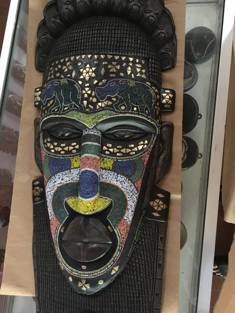 FESTAC MASK Sculpture by Chima Obika | Saatchi Art