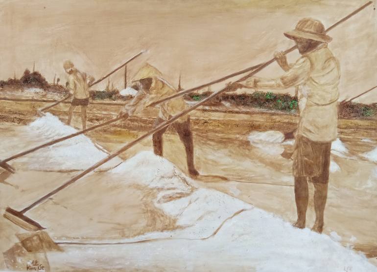 salt field Painting by Ut Kim | Saatchi Art