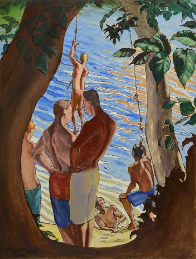 Mid-Summer's Day Painting by Julie Castillo | Saatchi Art