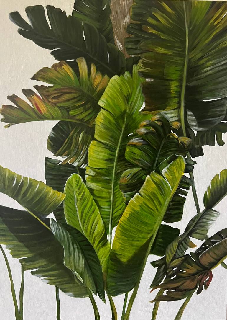 Leaves Painting by Olesia Pogrebnova | Saatchi Art