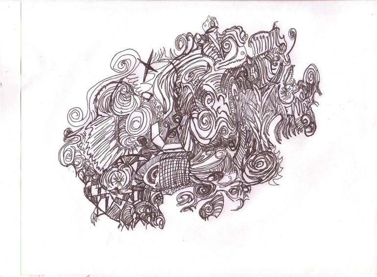 Lazy Star Drawing by Tattoo Church | Saatchi Art