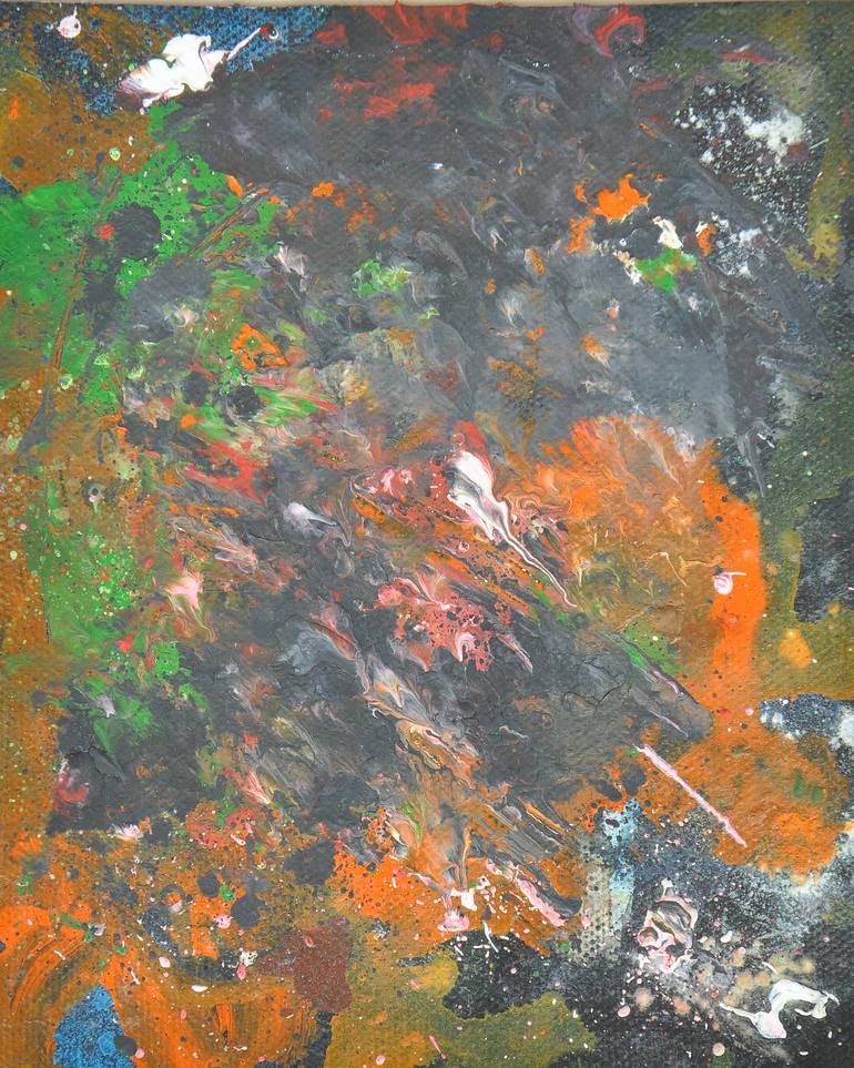 The Burning Forest Painting by Rajan Garg | Saatchi Art