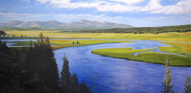 Hayden Valley, Yellowstone Painting by Ron Zito | Saatchi Art