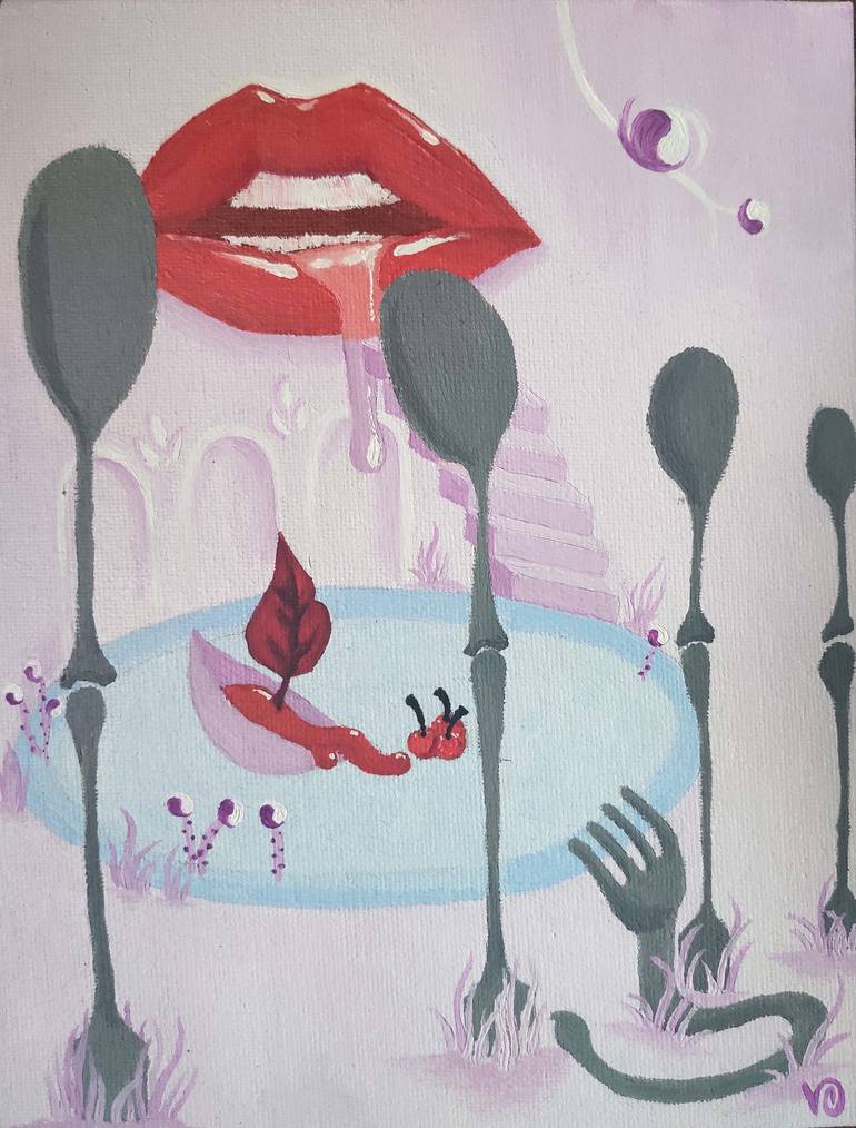 Hungry obsession Painting by Вера Горбатова | Saatchi Art