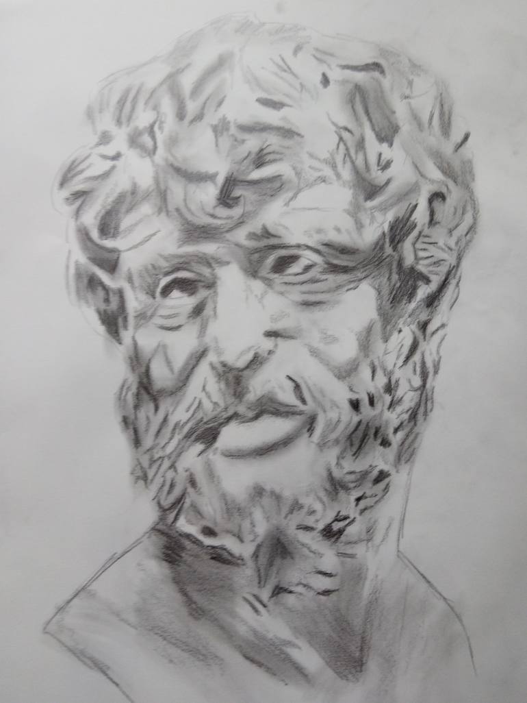 Seneca - Le brevitate vitae Drawing by sv en | Saatchi Art