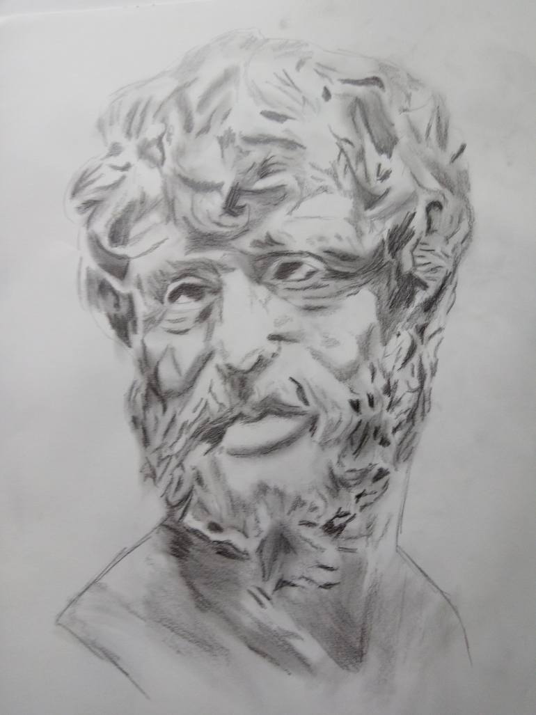 Seneca - Le brevitate vitae Drawing by sv en | Saatchi Art