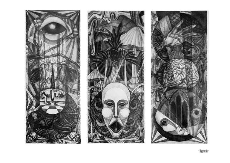 Hypnosis Drawing by Olha Kubyshkina | Saatchi Art