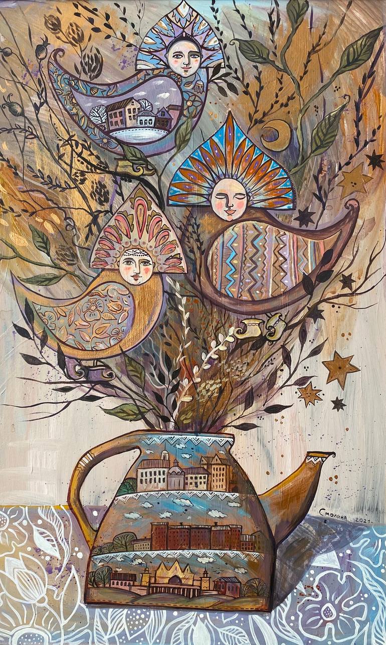 Darlings Painting by Alina Smolina | Saatchi Art