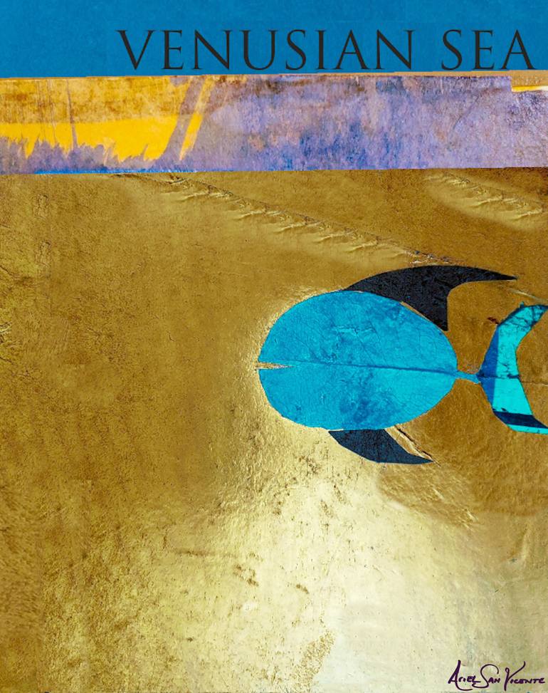 Venusian Sea Collage by Ariel San Vicente | Saatchi Art