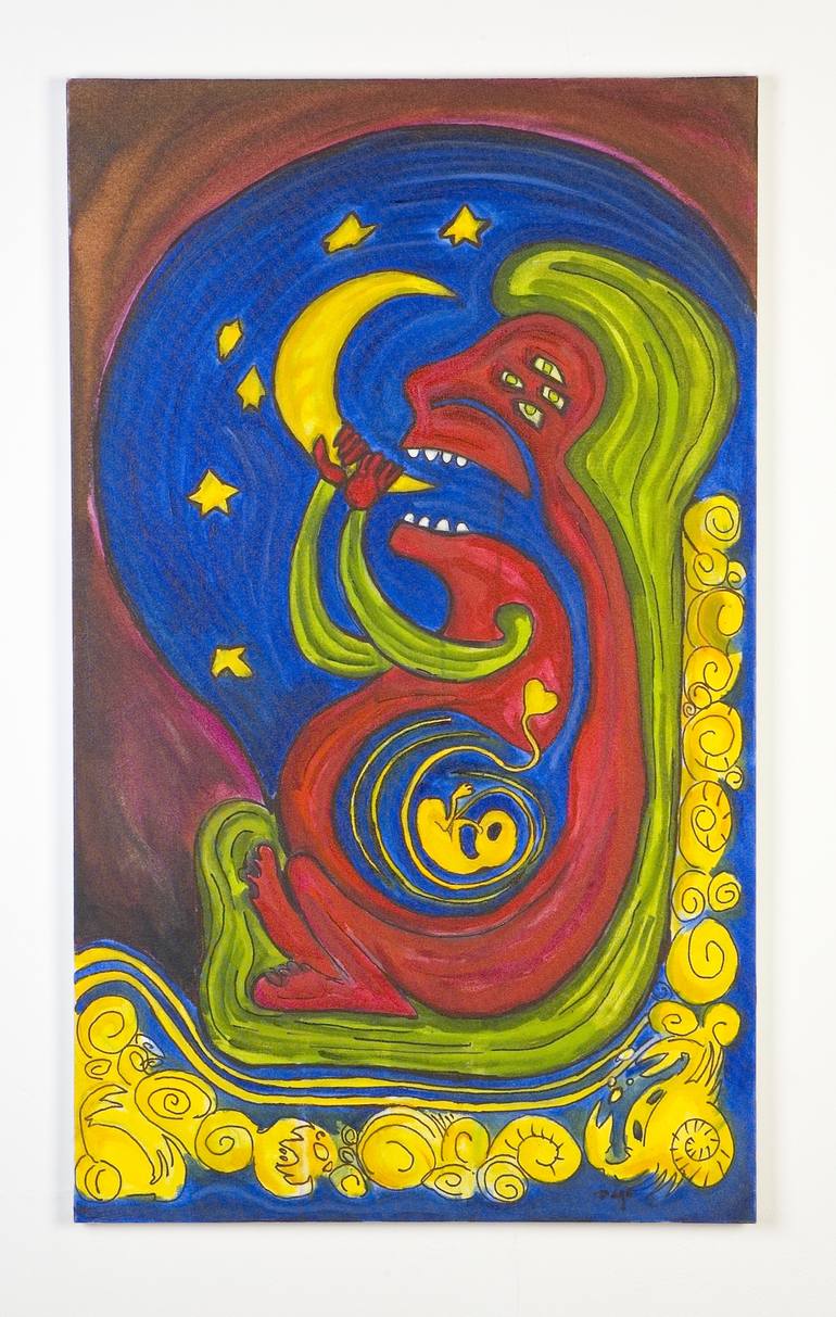 A Grande Mãe Painting by Rodrigo Brasil | Saatchi Art