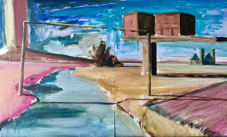 bastion Painting by Rudolf Janák | Saatchi Art