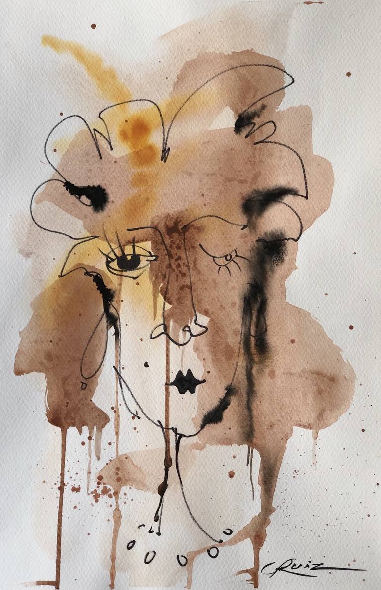 The woman Painting by Carlos Ruiz | Saatchi Art