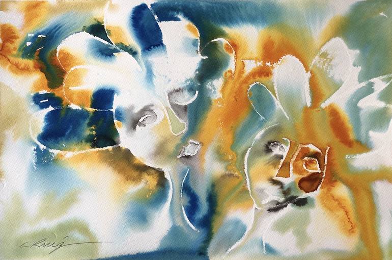 Two women Painting by Carlos Ruiz | Saatchi Art