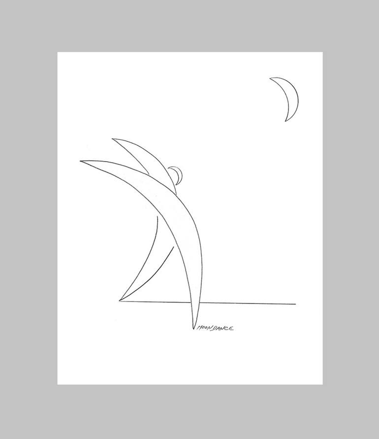 Moondance Drawing by David Friebel | Saatchi Art