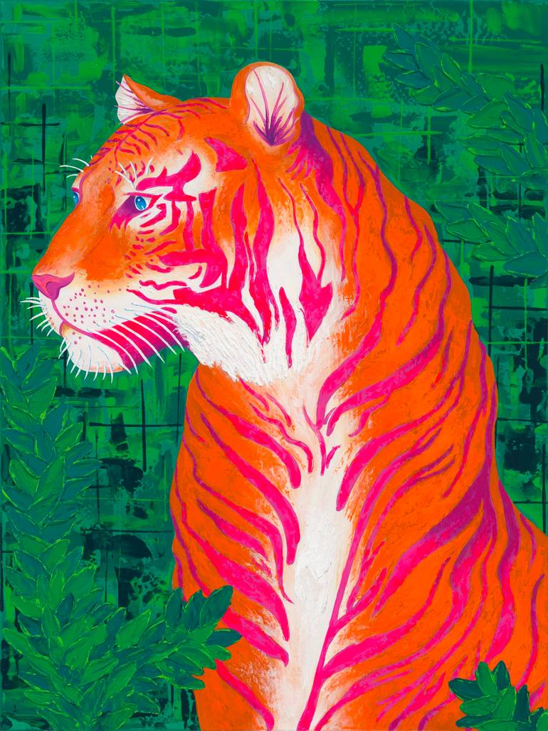 Tiger Painting by Emma Lyons | Saatchi Art