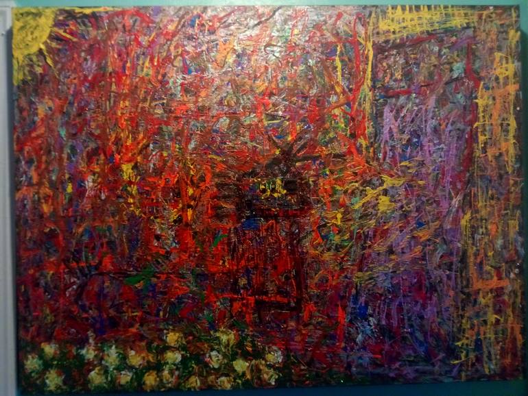 Crossing dimension Painting by Luis Medrano | Saatchi Art