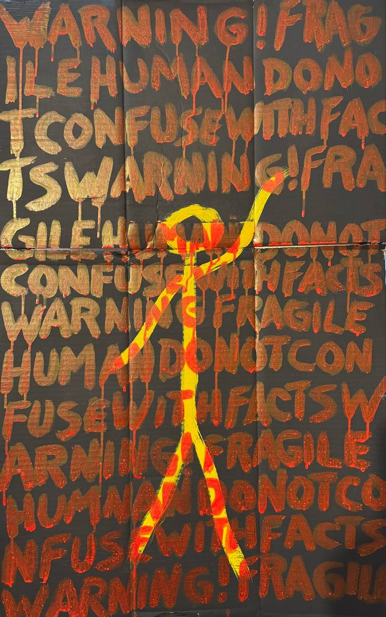 WARNING: FRAGILE Painting by John Long | Saatchi Art