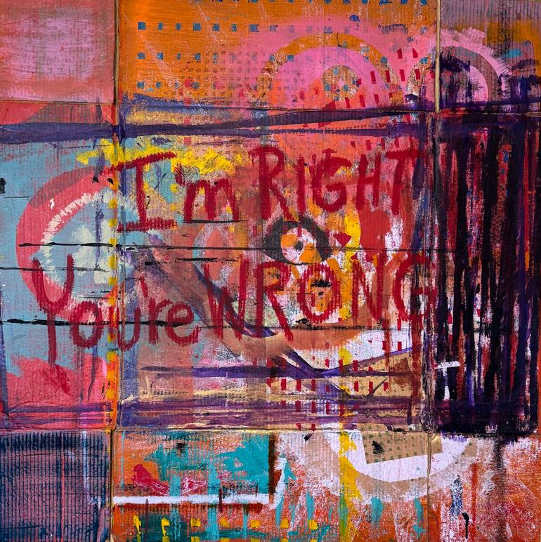 Right & Wrong Painting by John Long | Saatchi Art
