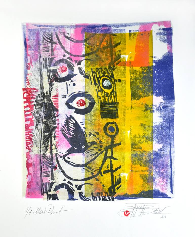 Monotype - Limited Edition 1 of 1 Printmaking by Tezcan Bahar | Saatchi Art