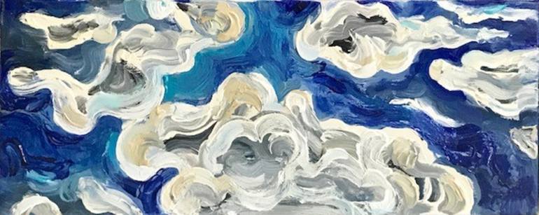 Cloud Play I, 2019 Painting by Victoria Harrison | Saatchi Art
