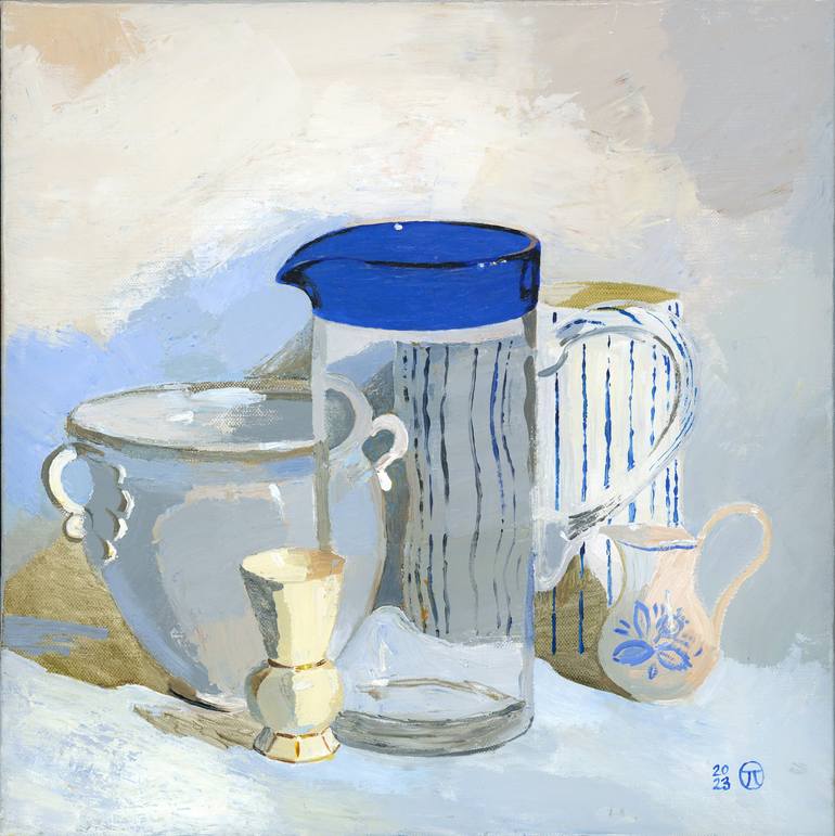 White still life Painting by Olga Prokopenko | Saatchi Art