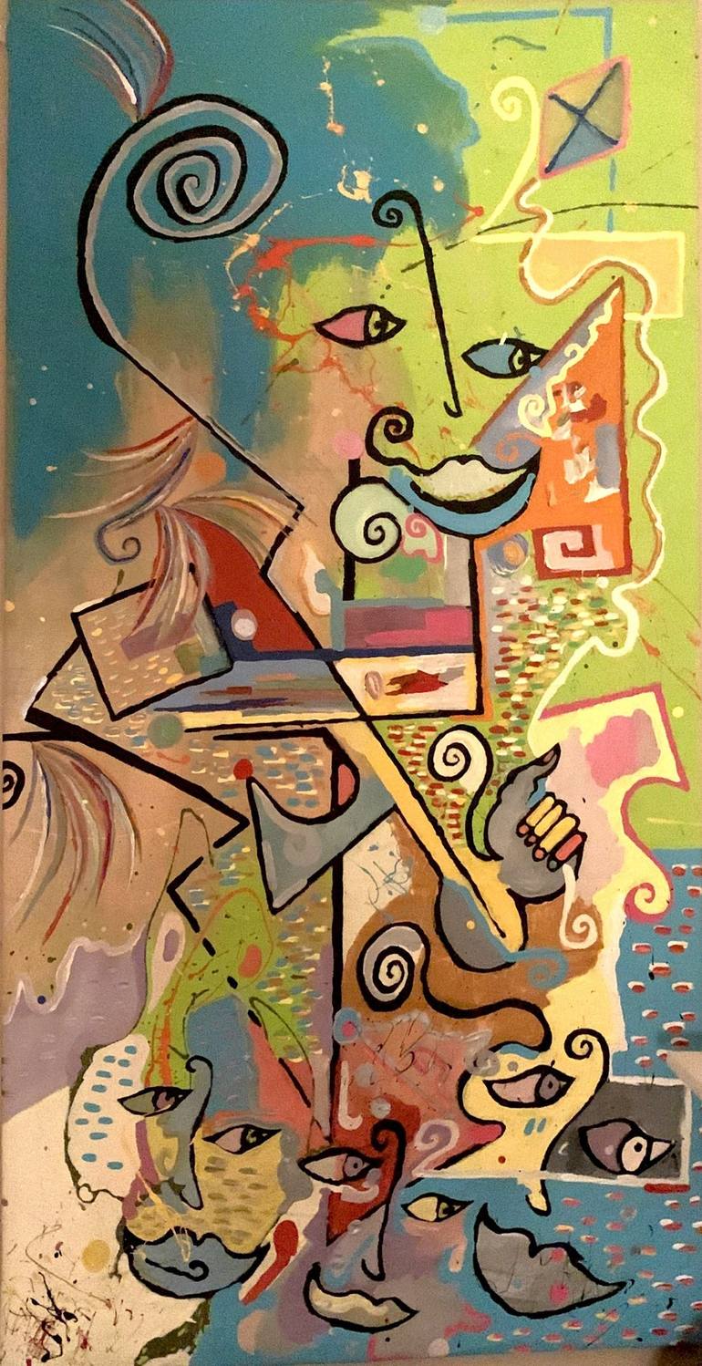 Essence of being number one. Painting by Evan Foran | Saatchi Art