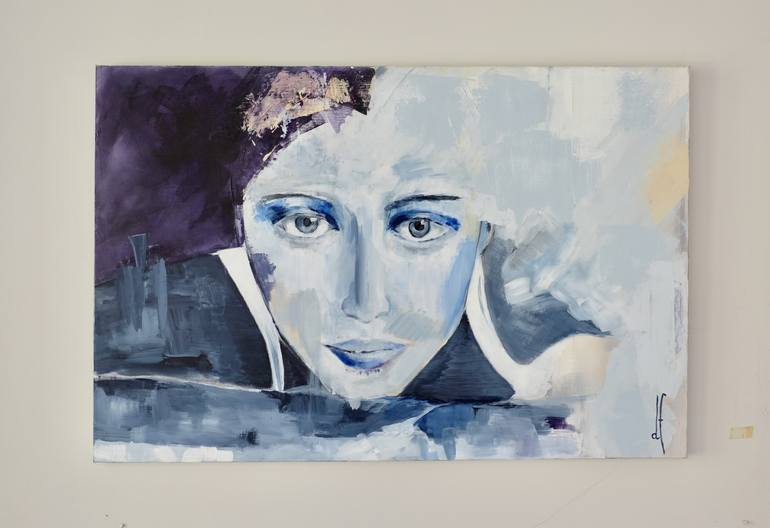 Watergirl Painting by Debbie Frost | Saatchi Art