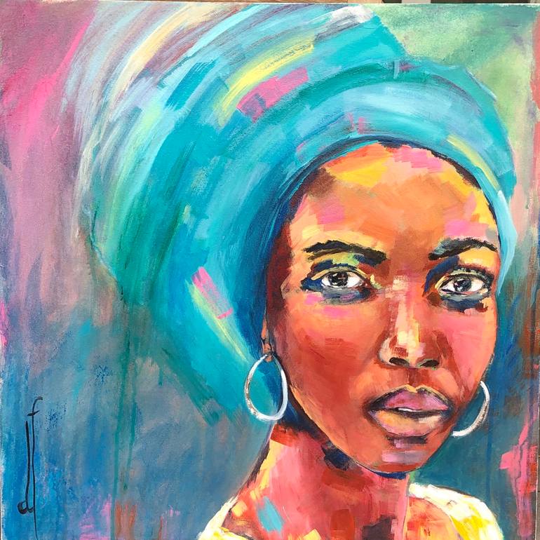 Winter Brights Painting by Debbie Frost | Saatchi Art