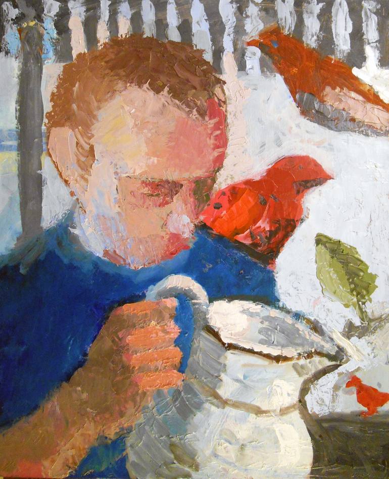 Birds Painting by Fred Bell | Saatchi Art